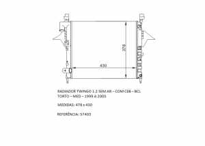 RADIADOR VOLVO FH 2566 – EURO 5 – 2015 A 2019 – 57722 – Casa da Ventoinha